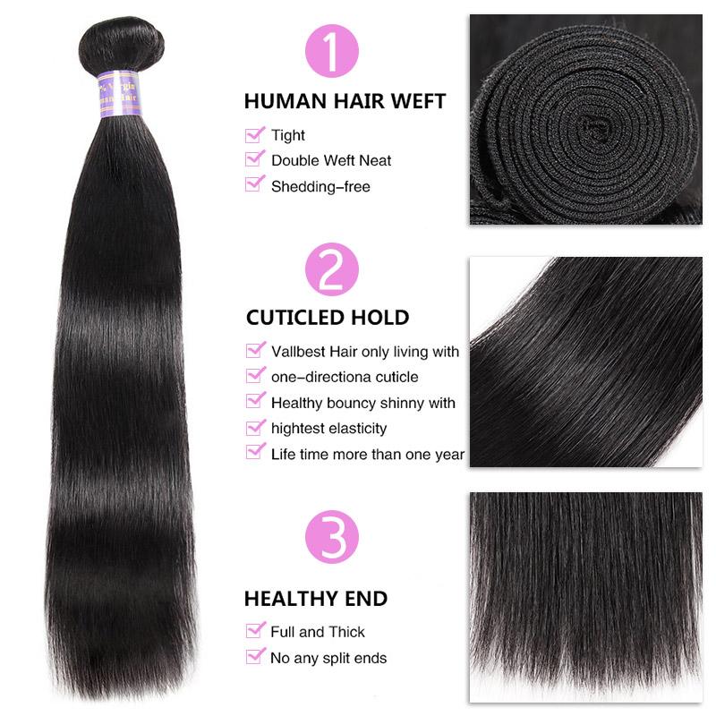 Single Bundle Brazilian Human Straight Hair 10A+ – Virgin Brazilian
